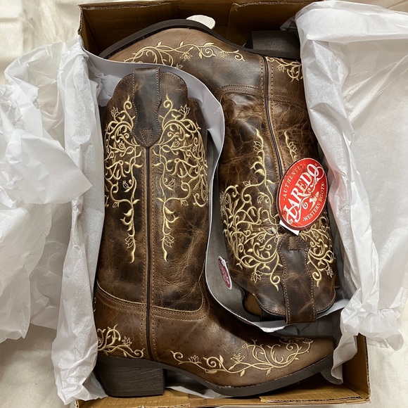 Laredo | Shoes | Womens Brown Western Boots Snip Toe With Jasmine ...